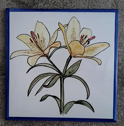 Azulejos de plantas para fachada. | Matilde Cerámica Artística