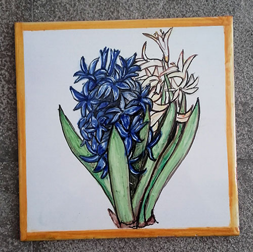 Azulejos de plantas para fachada. | Cerámica Artística | Matilde