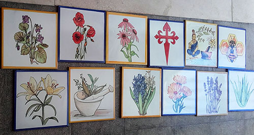 Azulejos de plantas para fachada. | Cerámica Artística | Matilde