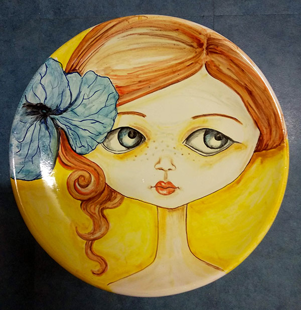 Plato con cara Blythe | Cerámica Artística | Matilde
